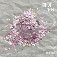 China ODM Halloween Sequin Mix Chunky Hexagon Glitter Powder For Glass Tumbler for sale