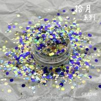 China ODM Halloween Sequin Mix Chunky Hexagon Glitter Powder For Glass Tumbler for sale