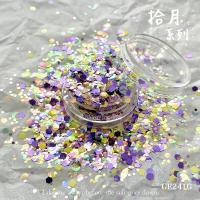 China ODM Halloween Sequin Mix Chunky Hexagon Glitter Powder For Glass Tumbler for sale