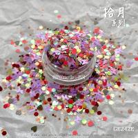 China ODM Halloween Sequin Mix Chunky Hexagon Glitter Powder For Glass Tumbler for sale
