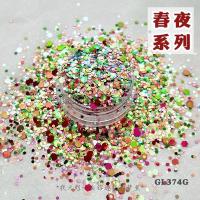 China Rainbow Chunky Glitter Mix Bulk 1KG PET Polyester High Temperature Resistant for Nail Art and Crafts for sale