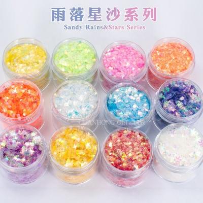 China Glass Tumbler Chunky Hex Glitter Sparkle Mix Powder Stars Flowers Moons Hearts for sale