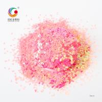 China Blue Rainbow PET Glitter Powder 50-75 Microns Thickness for Nail Art and Cosmetic Applications for sale
