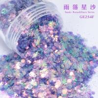 China Glass Tumbler Chunky Hex Glitter Sparkle Mix Powder Stars Flowers Moons Hearts for sale