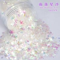 China Glass Tumbler Chunky Hex Glitter Sparkle Mix Powder Stars Flowers Moons Hearts for sale
