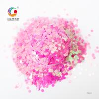 China Blue Rainbow PET Glitter Powder 50-75 Microns Thickness for Nail Art and Cosmetic Applications for sale