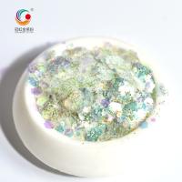 China Hexagonal Polyester Glitter Powder 1KG Minimum Order Mixed Colors Japanese Style Chunky Sequin for Body Face Nail Art for sale