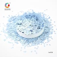 China Hexagonal Crystal Metallic Cosmetic PET Glitter Powder 3D Mix Sequin Craft Leather Silkscreen for sale