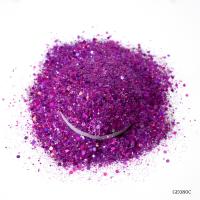 China PET Hexagonal Laser Chunky Glitter Mix Powder For Holiday Decoration Nails for sale