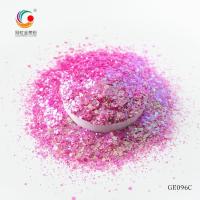China Craft Bulk Loose Rainbow Polyester Hexagonal Glitter Powder Mix Nail Art for sale