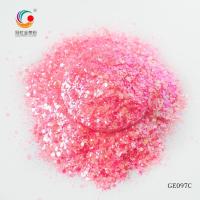 China Craft Bulk Loose Rainbow Polyester Hexagonal Glitter Powder Mix Nail Art for sale