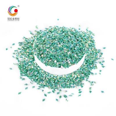 China Custom Loose Reflective Glitter Powder Sequins 3D Prismatic For Lip Gloss for sale