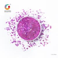 China 3mm Heart & Round Shape PET Glitter Powder - 50 Micron Thickness for Nail Art & Craft Decoration for sale