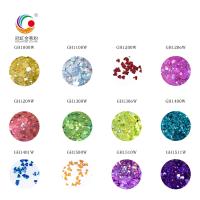 China 3mm Heart & Round Shape PET Glitter Powder - 50 Micron Thickness for Nail Art & Craft Decoration for sale