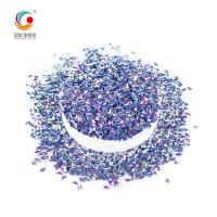 China Multicolor Makeup Diamond Glitter Dust Pigment 3D Prismatic Star Chunky Shiny Powder for sale