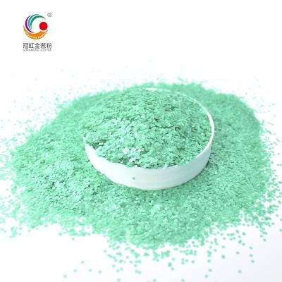 China PET Diamond Green Silver Glitter Powder Christmas Decoration For Nail Art Lip Gloss for sale