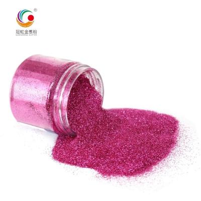 China Bulk Extra Fine Pink Eyeshadow PET Glitter Powder Sparkle For Body Leather Coating for sale