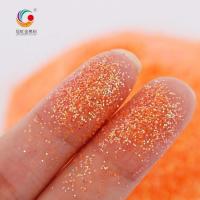 China GH5220 Orange Rainbow Extra Fine Bulk PET Hexagonal Glitter Powder Christmas Decoration Supplies for Nail Art Makeup Sale for sale