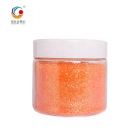 China GH5220 Orange Rainbow Extra Fine Bulk PET Hexagonal Glitter Powder Christmas Decoration Supplies for Nail Art Makeup Sale for sale