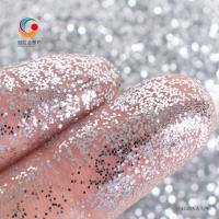 China PET Hexagon Glitter Powder Ultra Bright and Noble Silver for High Decoration Tile Grout Bulk for sale