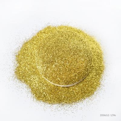 China GH3506S3 Bulk Ultra Thin Ultra Bright Noble Gold Hexagonal Glitter Powder for Christmas Decoration Supplies Tile Grout for sale