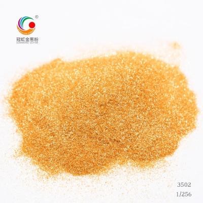 China Christmas Crafts Decoration Glitter Powder PET Glitter Extra Fine Glitter Gold Series 1/170''-1/256'' 2023 for sale