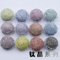 China PET Hexagon Solvent Resistant Glitter Powder 1/4-1/128 Size Titanium Crystal Colors for Industrial Craft Applications for sale