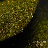 China Solvent Resistant Aurora PET Glitter Powder 1/8