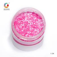 China PET Solvent Resistant Glitter Powder 50 Microns Thickness - Hexagon 6.0mm to 0.2mm Sizes for Industrial Coatings for sale