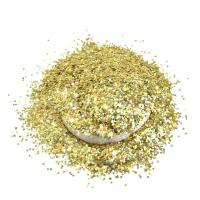 China PET Solvent Resistant Glitter Powder 2-15 Microns Thickness | Hexagon Shapes 0.05-3.0mm | High Temperature Resistant for sale