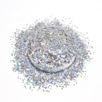 China PET Solvent Resistant Glitter Powder 2-15 Microns Thickness | Hexagon Shapes 0.05-3.0mm | High Temperature Resistant for sale