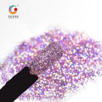 China PET Holographic Solvent Resistant Glitter Powder - Hexagonal Shape 0.05mm to 3.0mm Size Range with 2-15 Micron Thickness for sale