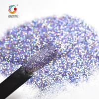 China PET Holographic Solvent Resistant Glitter Powder - Hexagonal Shape 0.05mm to 3.0mm Size Range with 2-15 Micron Thickness for sale