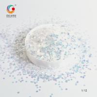 China Solvent Resistant Iridescent PET Glitter Powder 50 Microns Thick 1/4