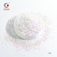 China Solvent Resistant Iridescent PET Glitter Powder 50 Microns Thick 1/4