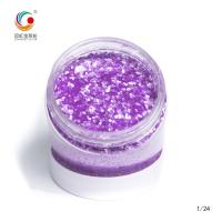 China Hexagonal High Flash Biodegradable Glitter Powder 50 Microns Thickness for Nail Art and Cosmetics for sale