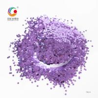 China GUANHONG GLITTER 38 Micron Solvent Resistant Star Violet Glitter Powder - 1mm to 5mm Shapes for Nail Art & Decorations for sale