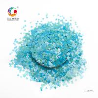 China Heart Shaped Solvent Resistance PET Glitter Powder 50 Microns Thickness for Nail Art and Cosmetics for sale