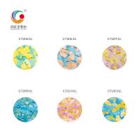 China Heart Shaped Solvent Resistance PET Glitter Powder 50 Microns Thickness for Nail Art and Cosmetics for sale
