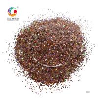 China PET Hexagonal Holographic Glitter Powder 12-50 Microns Thickness for Nail Art and Cosmetics - Multiple Sizes 0.01mm to 3.0mm for sale