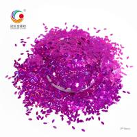 China Royal Blue Polyester Loose Chunky Holographic Glitter Powder PET 50 Microns 3mm Square for Craft Cosmetic for sale