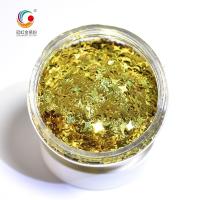 China Bulk Polyester Holographic Glitter Powder 50 Microns Thickness - Starlight Gold for Nail Art & Crafts for sale