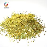 China Bulk Polyester Holographic Glitter Powder 50 Microns Thickness - Starlight Gold for Nail Art & Crafts for sale