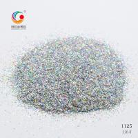 China OEM Extra Fine Laser Hexagonal Holographic Glitter Powder Silver PET 0.2mm-3.0mm Size Range 12-50 Microns for sale