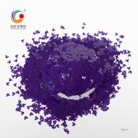 China 1mm Bulk Blue Eco Friendly PET Solvent Resistance Glitter Chunky Round For Crafts for sale