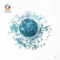 China PET Holographic Glitter Powder 50 Microns - Star Flash Sequins in 1mm-5mm Shapes for Craft & Nail Art for sale