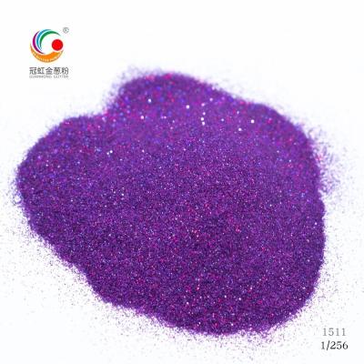 China Red Ultra Fine Holographic Glitter Powder 12-50 Microns PET Material for Nail Art and Crafts for sale