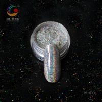 China ODM Laser Silver Holo Glitter Powder 10-1000 μm PET Material for Cosmetic and Industrial Applications for sale