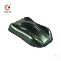 China Industrial Grade Colored Holographic Mica Powder Epoxy Pearlescent Pigment 20-100um Particle Size for Bulk Paint for sale