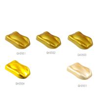 China Gold Pearlescent Mica Pigment Powder 40-200 μm Particle Size for Industrial Coatings and Plastics for sale